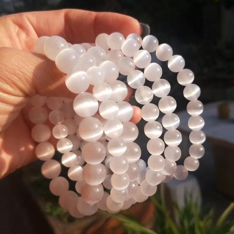 Natural Selenite Bracelet | Handmade Crystal Jewellery – Loveselenite